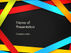 Plantilla de PowerPoint - cintas de colores, fondos | 13349 ...