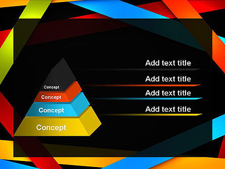 Plantilla de PowerPoint - cintas de colores, fondos | 13349 ...