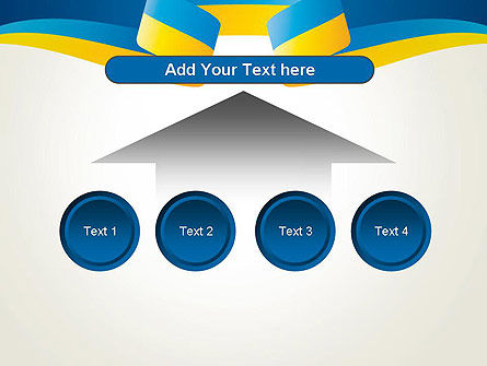 Yellow-Blue Ribbon PowerPoint Template, Backgrounds | 13405 ...