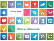 Icons in Flat Design - Free Presentation Template for Google Slides and ...