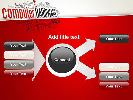 Computer Hardware Word Cloud PowerPoint Template, Backgrounds | 13429 ...