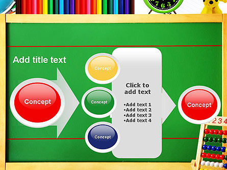 School Supplies Border PowerPoint Template, Backgrounds | 13519 ...