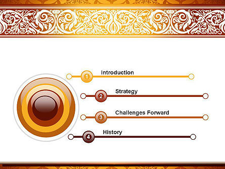 Arabesque PowerPoint Template, Backgrounds | 13799 | PoweredTemplate.com