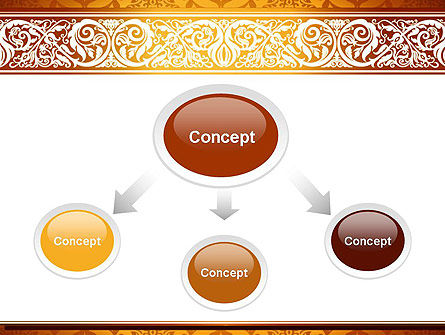 Arabesque PowerPoint Template, Backgrounds | 13799 | PoweredTemplate.com