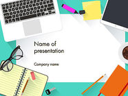 Templat PowerPoint Ruang Kerja Desktop Kantor, Gambar Latar | 13928 ...