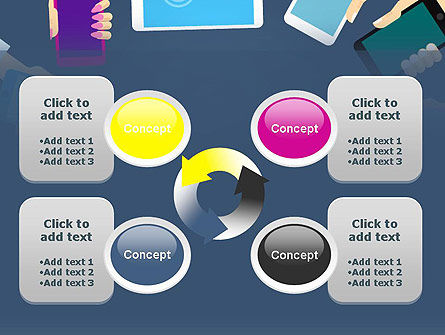 World of Mobile Gadgets PowerPoint Template, Backgrounds | 13946 ...