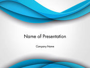 Azure Waves Abstract PowerPoint Template, Backgrounds | 13968 ...