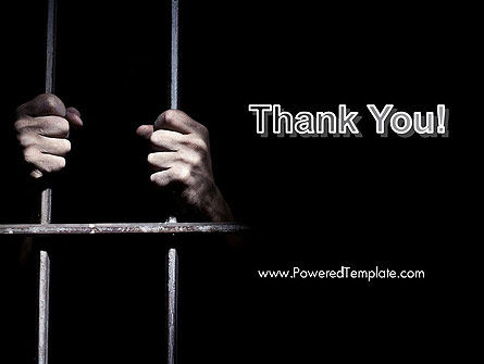 Man in Prison PowerPoint Template, Backgrounds | 13975 ...