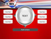 Vote Badge PowerPoint Template, Backgrounds | 14051 | PoweredTemplate.com