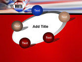 Vote Badge PowerPoint Template, Backgrounds | 14051 | PoweredTemplate.com