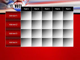 Vote Badge PowerPoint Template, Backgrounds | 14051 | PoweredTemplate.com