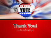 Vote Badge PowerPoint Template, Backgrounds | 14051 | PoweredTemplate.com