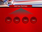 Vote Badge PowerPoint Template, Backgrounds | 14051 | PoweredTemplate.com