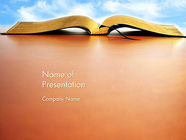 Open Book PowerPoint Template, Backgrounds | 14109 | PoweredTemplate.com
