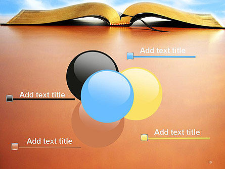 Open Book PowerPoint Template, Backgrounds | 14109 | PoweredTemplate.com