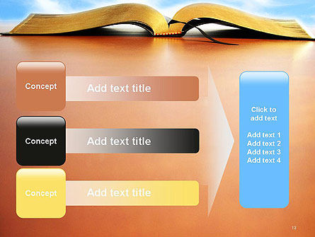 Plantilla de PowerPoint - libro abierto, fondos | 14109 ...