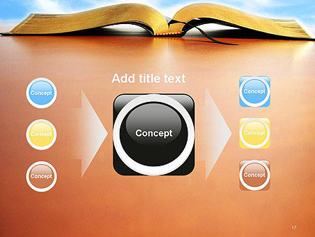 Open Book PowerPoint Template, Backgrounds | 14109 | PoweredTemplate.com