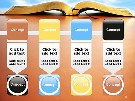 Open Book PowerPoint Template, Backgrounds | 14109 | PoweredTemplate.com