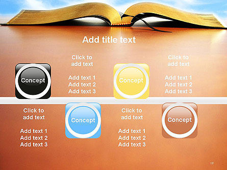 Open Book PowerPoint Template, Backgrounds | 14109 | PoweredTemplate.com
