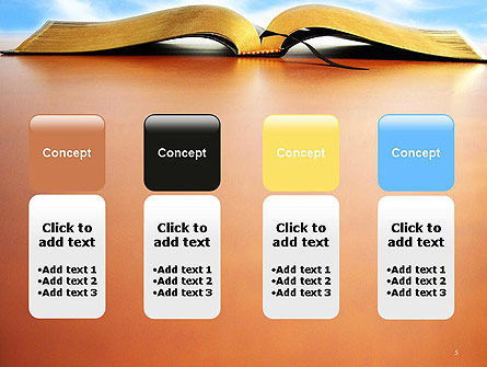 Open Book PowerPoint Template, Backgrounds | 14109 | PoweredTemplate.com
