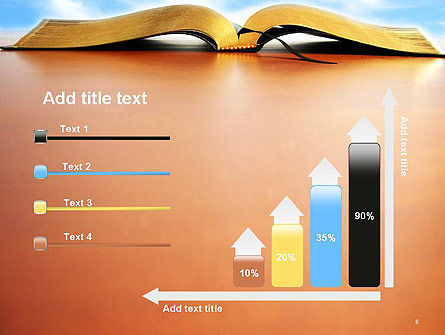 Open Book PowerPoint Template, Backgrounds | 14109 | PoweredTemplate.com