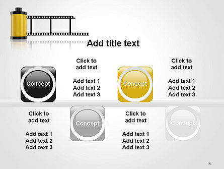 Camera Film Roll PowerPoint Template, Backgrounds | 14143 ...