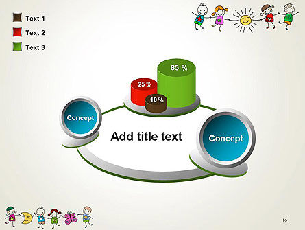 Childish Drawings PowerPoint Template, Backgrounds | 14203 ...