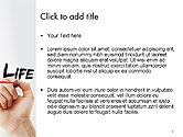 Hand Writing Clear Your Life with Marker - Free Presentation Template ...