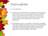 Fall Leaves Border Frame PowerPoint Template, Backgrounds | 14255 ...