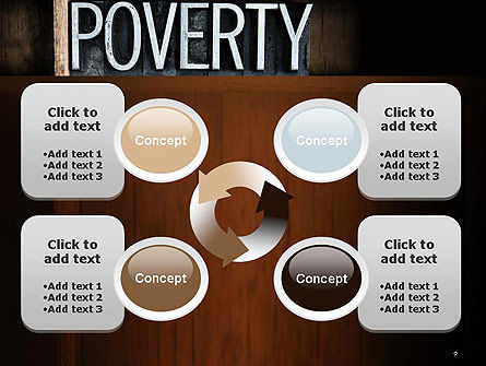 Word Poverty PowerPoint Template, Backgrounds | 14256 | PoweredTemplate.com