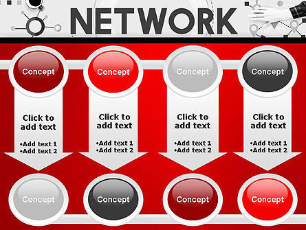 Network Communication Connection PowerPoint Template, Backgrounds | 14381 | PoweredTemplate.com