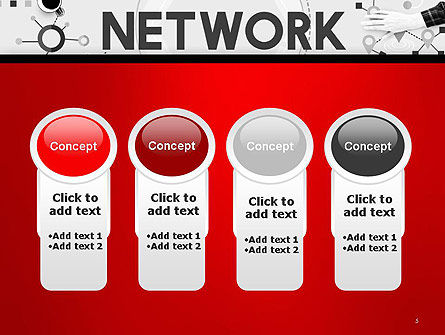 Network Communication Connection PowerPoint Template, Backgrounds ...