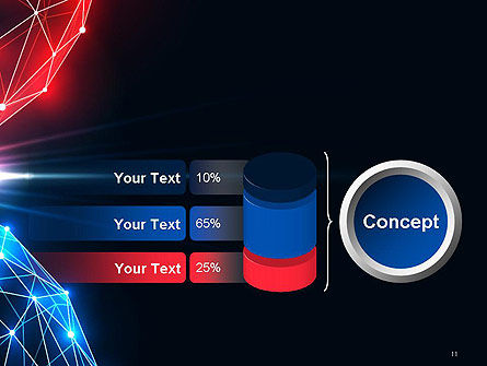 Two Spheres Collision Abstract PowerPoint Template, Backgrounds | 14386 ...