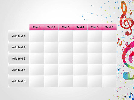 Falling Colorful Music Notes PowerPoint Template, Backgrounds | 14425 ...