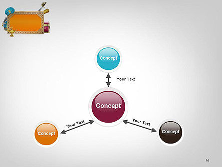 Arabic Frame PowerPoint Template, Backgrounds | 14515 | PoweredTemplate.com