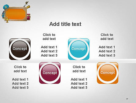 Arabic Frame PowerPoint Template, Backgrounds | 14515 | PoweredTemplate.com