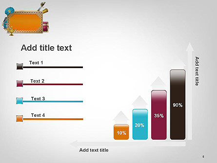 Arabic Frame PowerPoint Template, Backgrounds | 14515 | PoweredTemplate.com