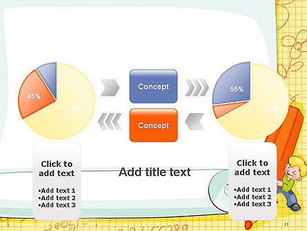 Modèle PowerPoint de cadre pour enfants scolaires, Arrière-plans ...
