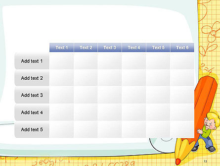 School Kids Frame PowerPoint Template, Backgrounds | 14527 ...