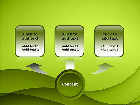 Abstract Green Gradient Wave Background PowerPoint Template ...