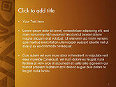 Brown Ethnic Ornament PowerPoint Template, Backgrounds | 14540 ...