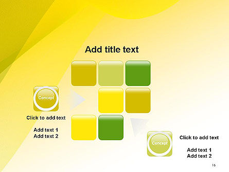 Modèle PowerPoint de jaune-vert fond doux abstrait, Arrière-plans ...