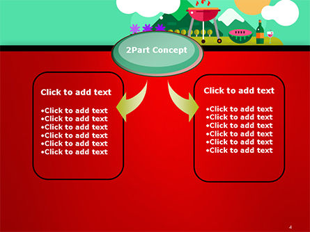 BBQ Picnic PowerPoint Template, Backgrounds | 14628 | PoweredTemplate.com