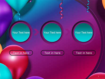 Colorful Balloon Party PowerPoint Template, Backgrounds | 14635 ...