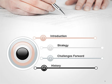 Business Woman Signing Contract PowerPoint Template, Backgrounds ...