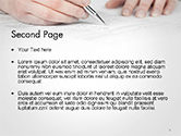 Business Woman Signing Contract - Free Presentation Template for Google ...
