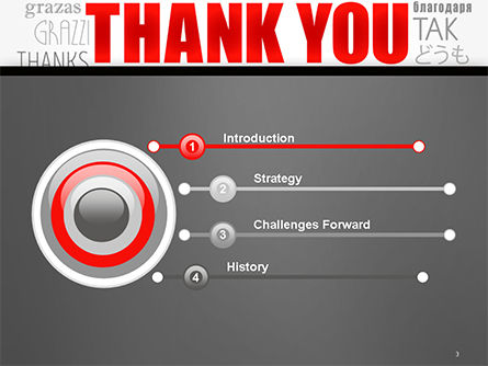 Thank You Word Cloud in Different Languages PowerPoint Template ...