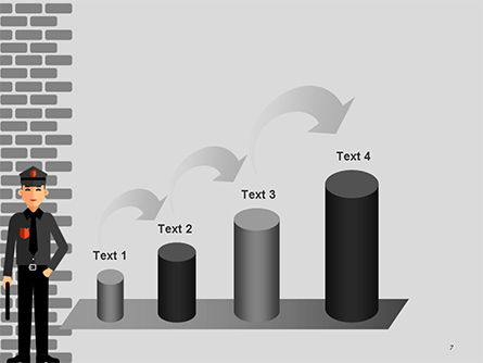 Security Guard Illustration PowerPoint Template, Backgrounds | 14755 ...