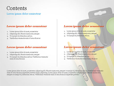 Background With School Supplies PowerPoint Template, Backgrounds ...