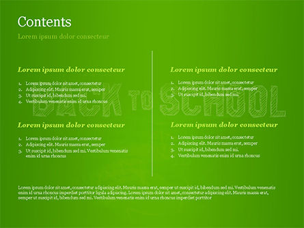 Back to School on Chalkboard PowerPoint Template, Backgrounds | 14796 ...